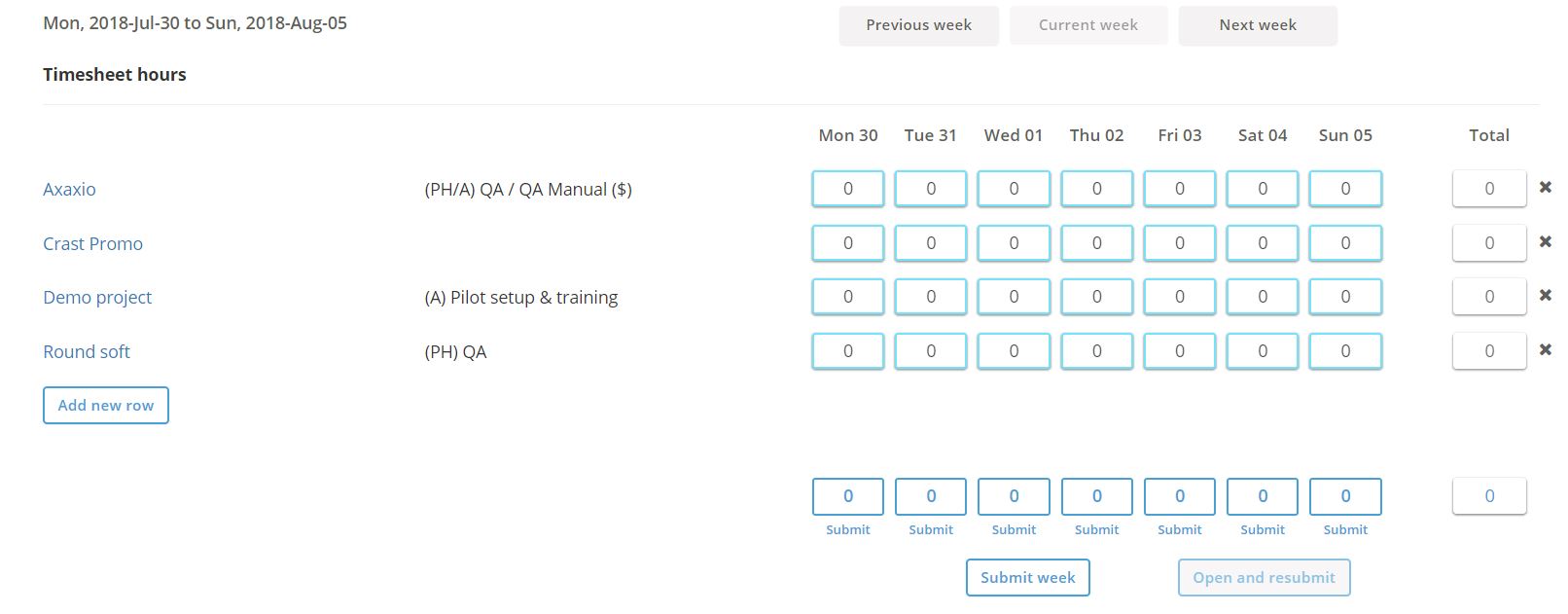 Submitting hours on projects | elapseit Help Center